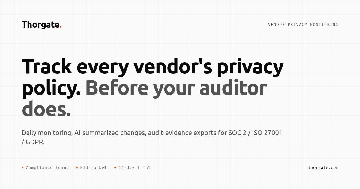 Databricks — privacy facts and recent changes · Thorgate